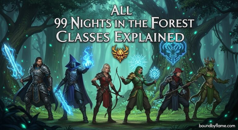 99 Nights Forest Classes Guide (March 2026)