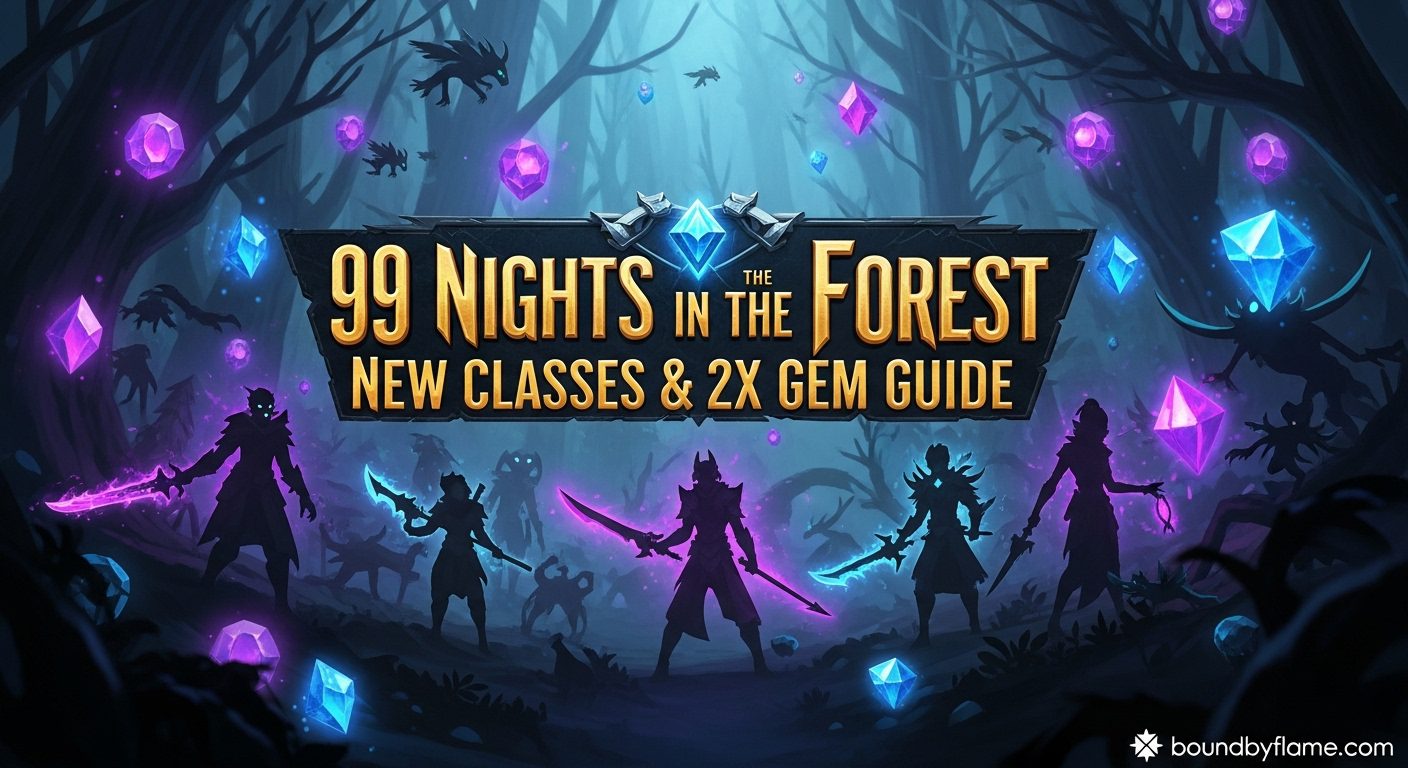 99 Nights in the Forest New Classes & 2x Gem Guide (February 2026)