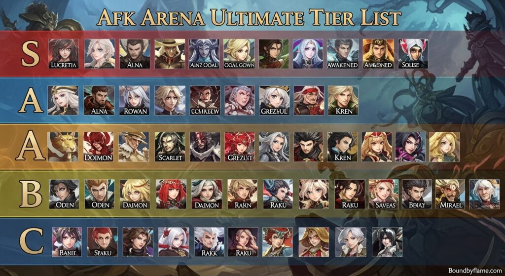 AFK Arena Tier List (March 2026) Ultimate Heroes Ranked