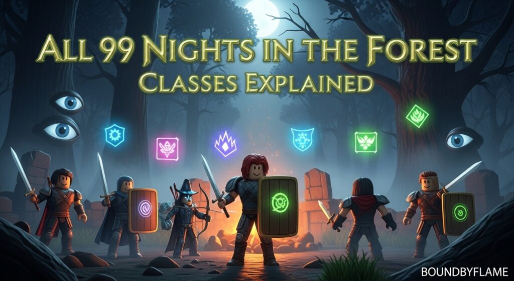 All 99 Nights in the Forest Classes Explained (March 2026) Complete Guide