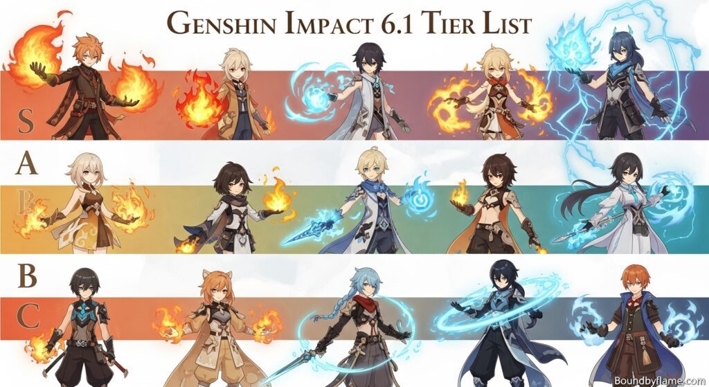 Genshin Impact 6.1 Tier List: Ultimate Character Rankings for March 2026