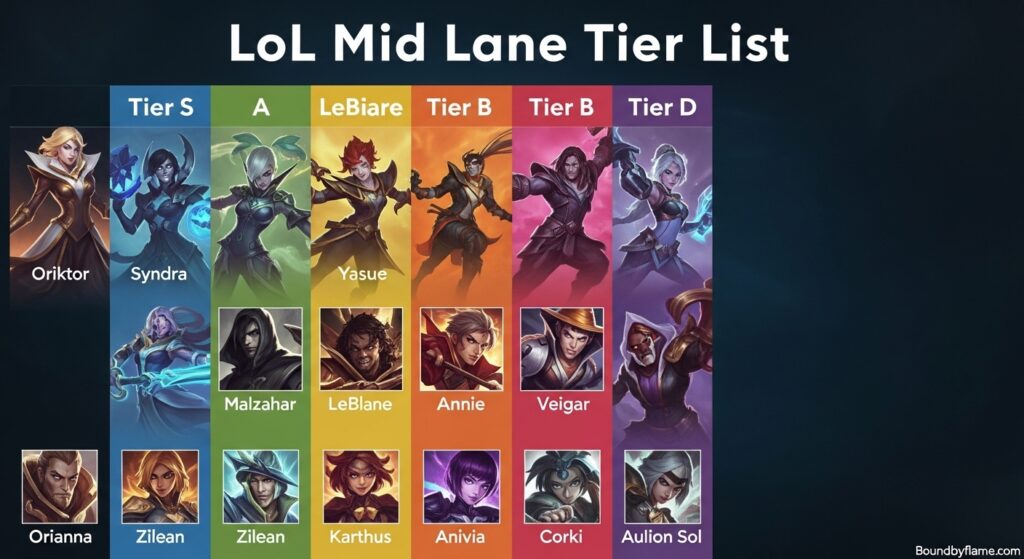 LoL Mid Lane Tier List (March 2026) Best Champions Ranked