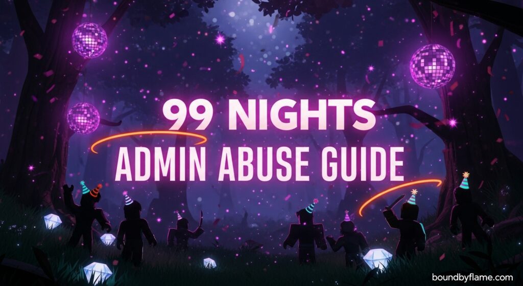 99 Nights Forest Admin Abuse Guide (March 2026) Full Schedule