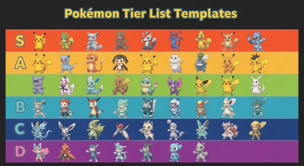 Pokémon Tier List Templates (March 2026) Ultimate Guide for Trainers