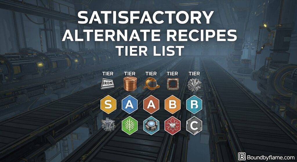 Satisfactory Alternate Recipes Tier List (March 2026) Best Recipes Ranked