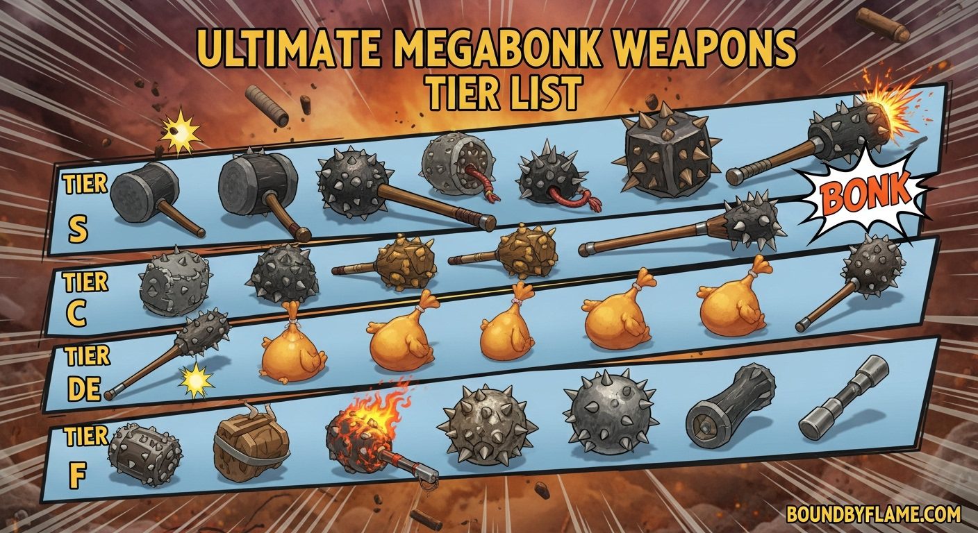 Ultimate Megabonk Weapons Tier List (March 2026)