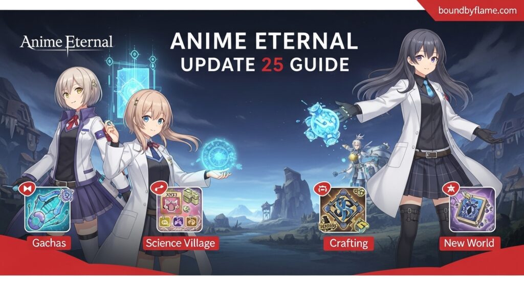 Anime Eternal Update 25 (March 2026) Science Village & Codes