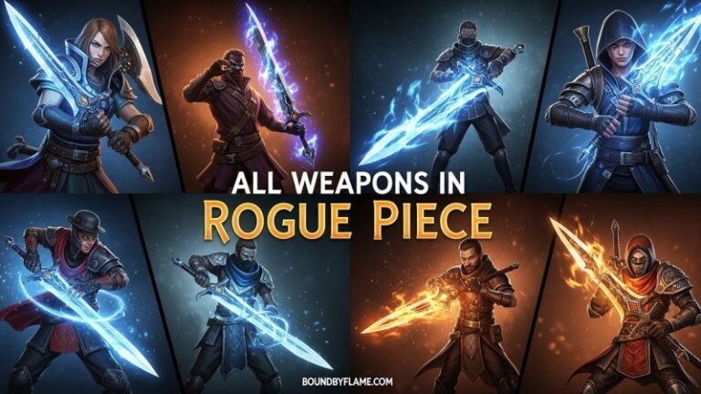 All Weapons in Rogue Piece - Complete (March 2026) Guide