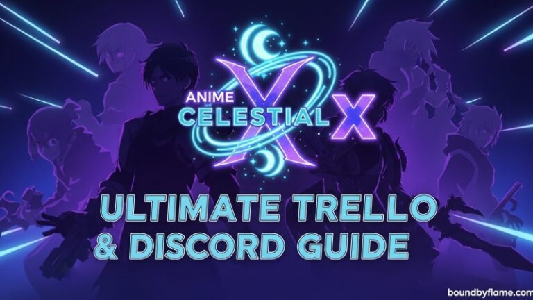 Ultimate Anime Celestial X Trello & Discord (March 2026) Guide
