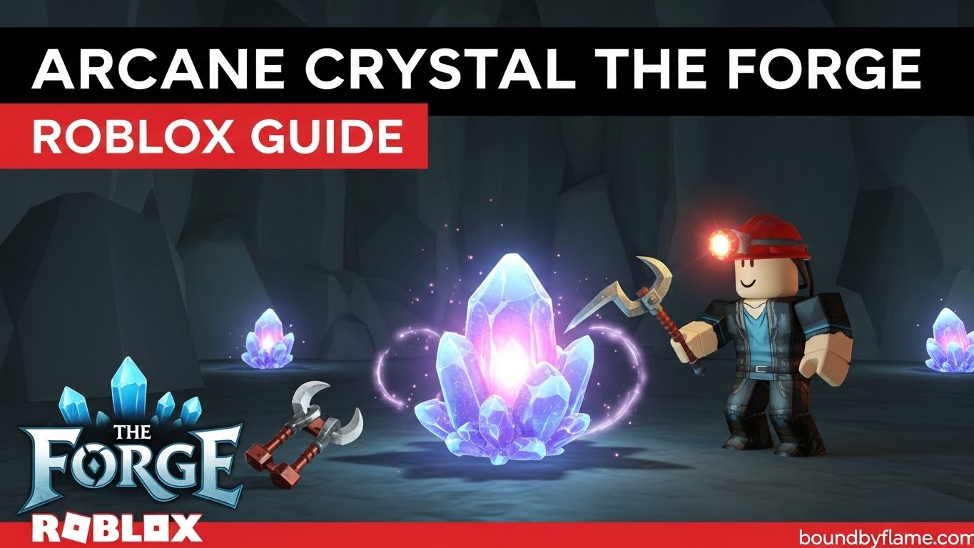 Arcane Crystal Farming Guide & Location in The Forge (December 2025)