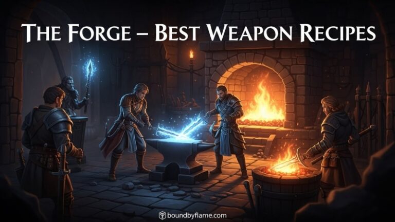 Best The Forge Weapon Recipes - Complete (March 2026) Guide