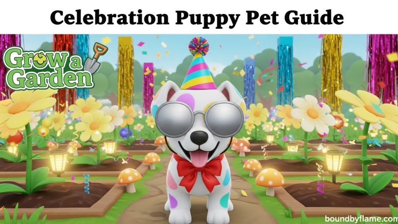 Celebration Puppy Pet in Grow a Garden (March 2026) Expert Guide