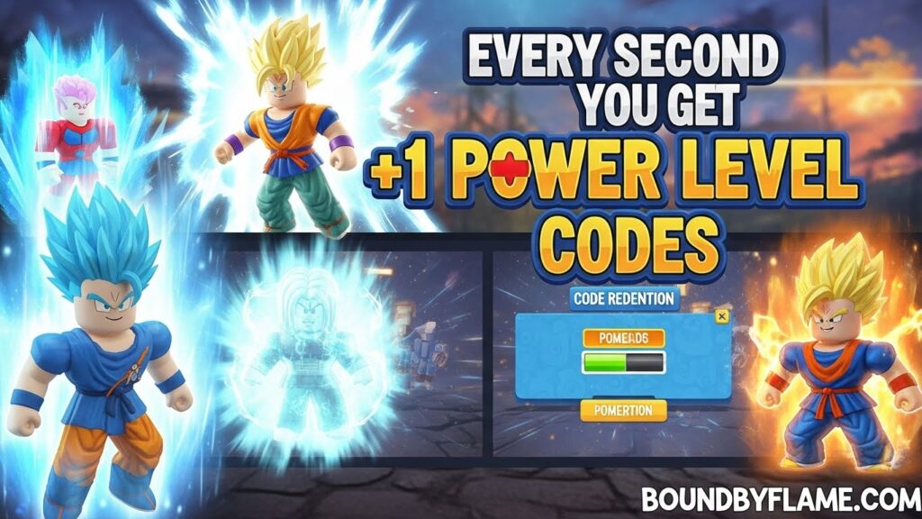 Every Second You Get +1 Power Level Codes (March 2026) 4+ New codes ...