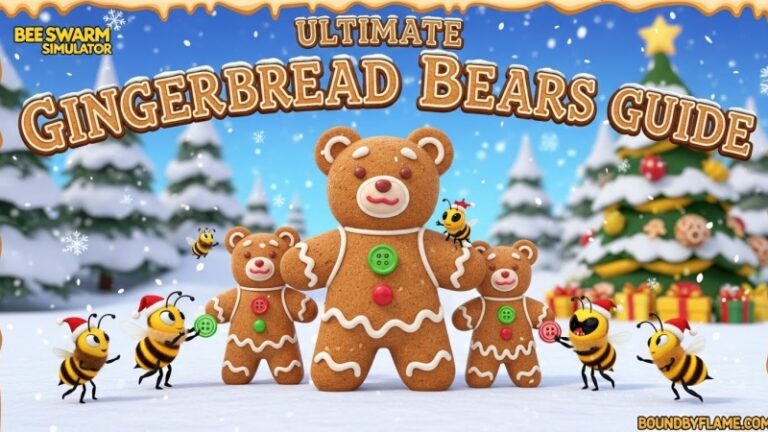 Gingerbread Bears in Bee Swarm Simulator (March 2026) Full Guide