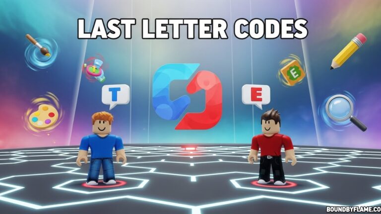 Last Letter Codes (March 2026) 14+ NEW Codes Available