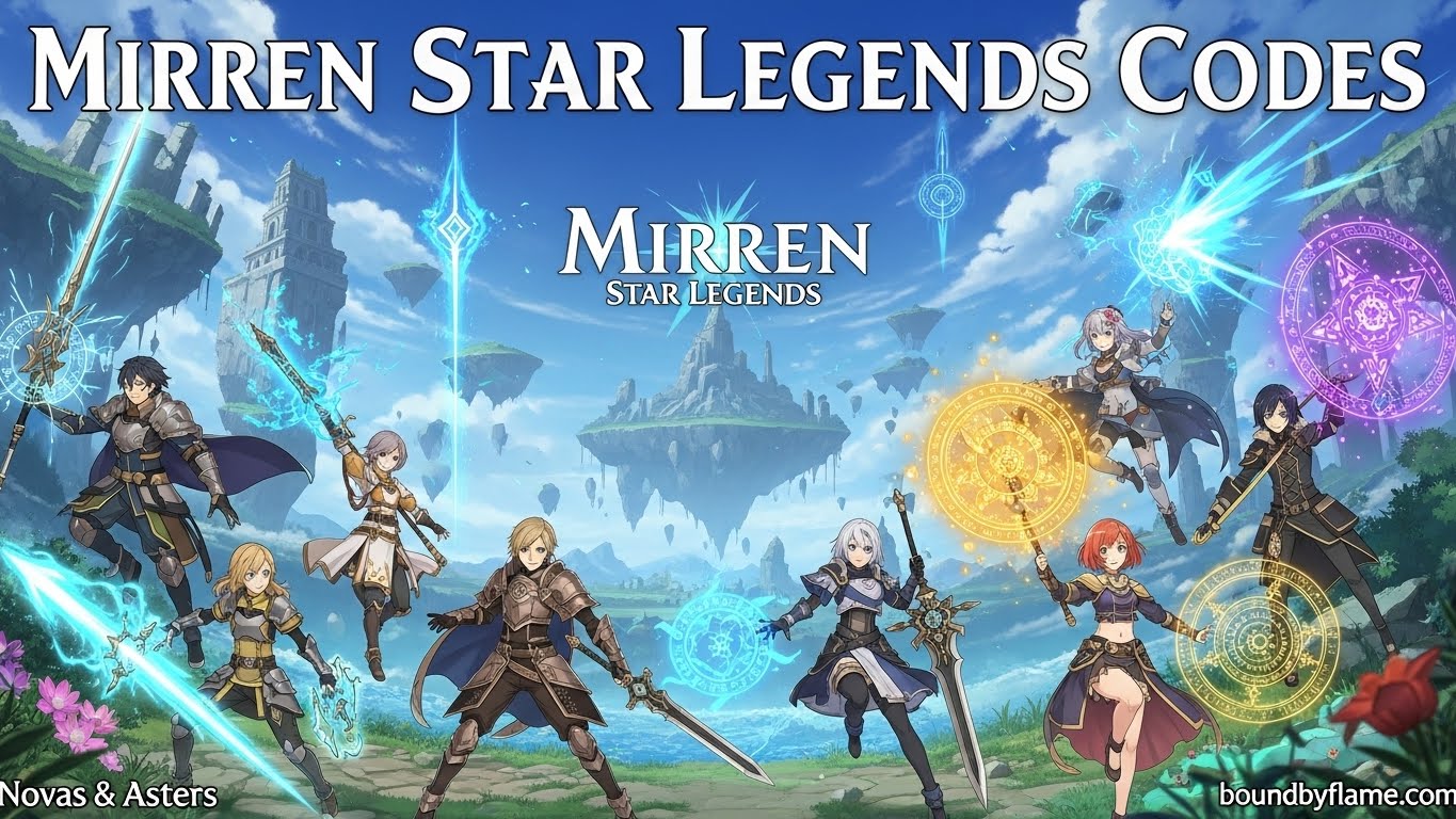 Mirren Star Legends Codes (March 2026) 1+ New Codes Available