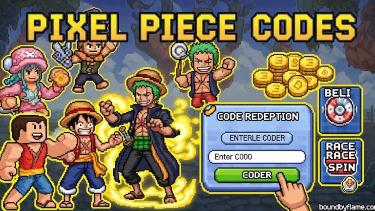 Pixel Piece Codes (March 2026) 8+ New Codes Available