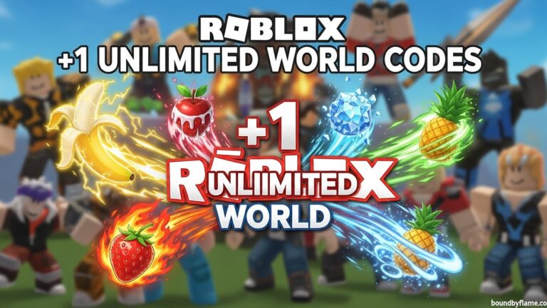 Roblox +1 Unlimited World Codes (March 2026) 29+ New Codes Available