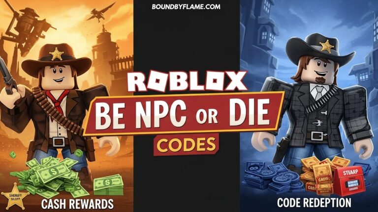 Roblox Be NPC or Die Codes (March 2026) 6+ New Codes Available