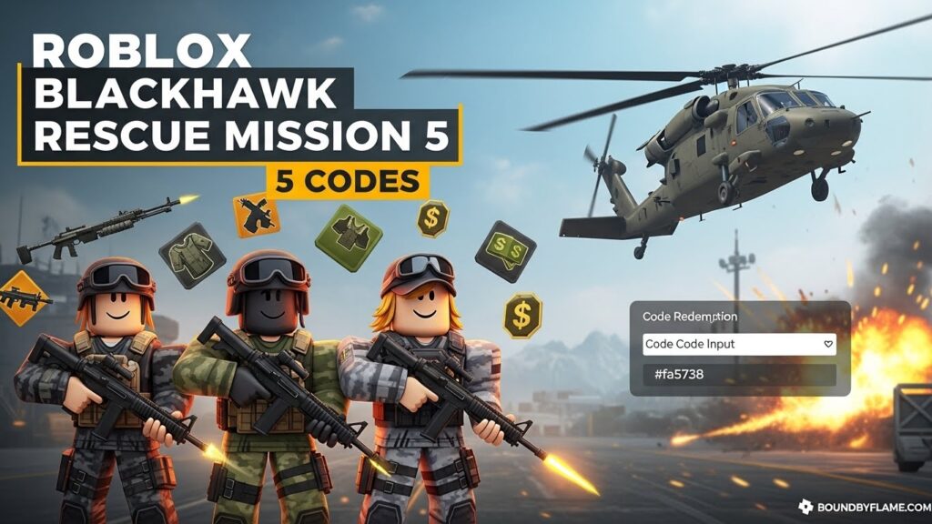 Roblox Blackhawk Rescue Mission 5 Codes (March 2026) 1+ New Codes Available