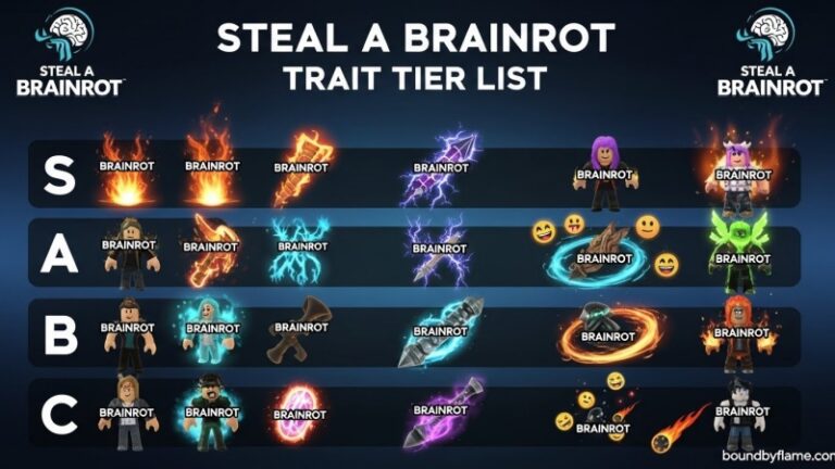 Steal a Brainrot Trait Tier List (March 2026) Complete Guide