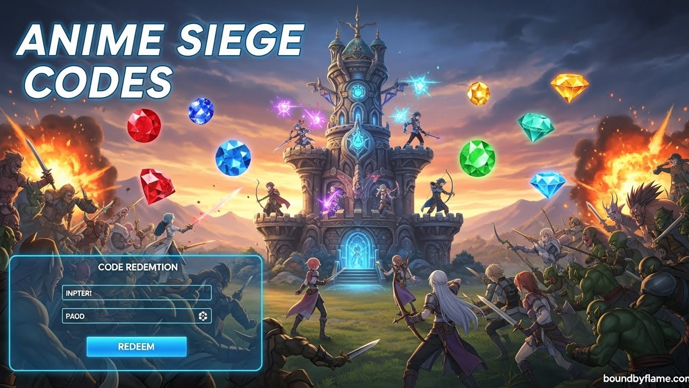 Anime Siege Codes (January 2026) 9+ New Codes Available