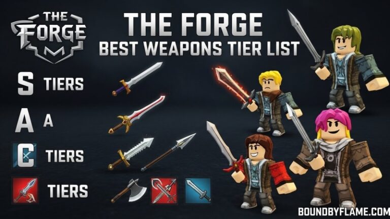 Best Weapons Type Tier List in The Forge (March 2026) Expert Guide