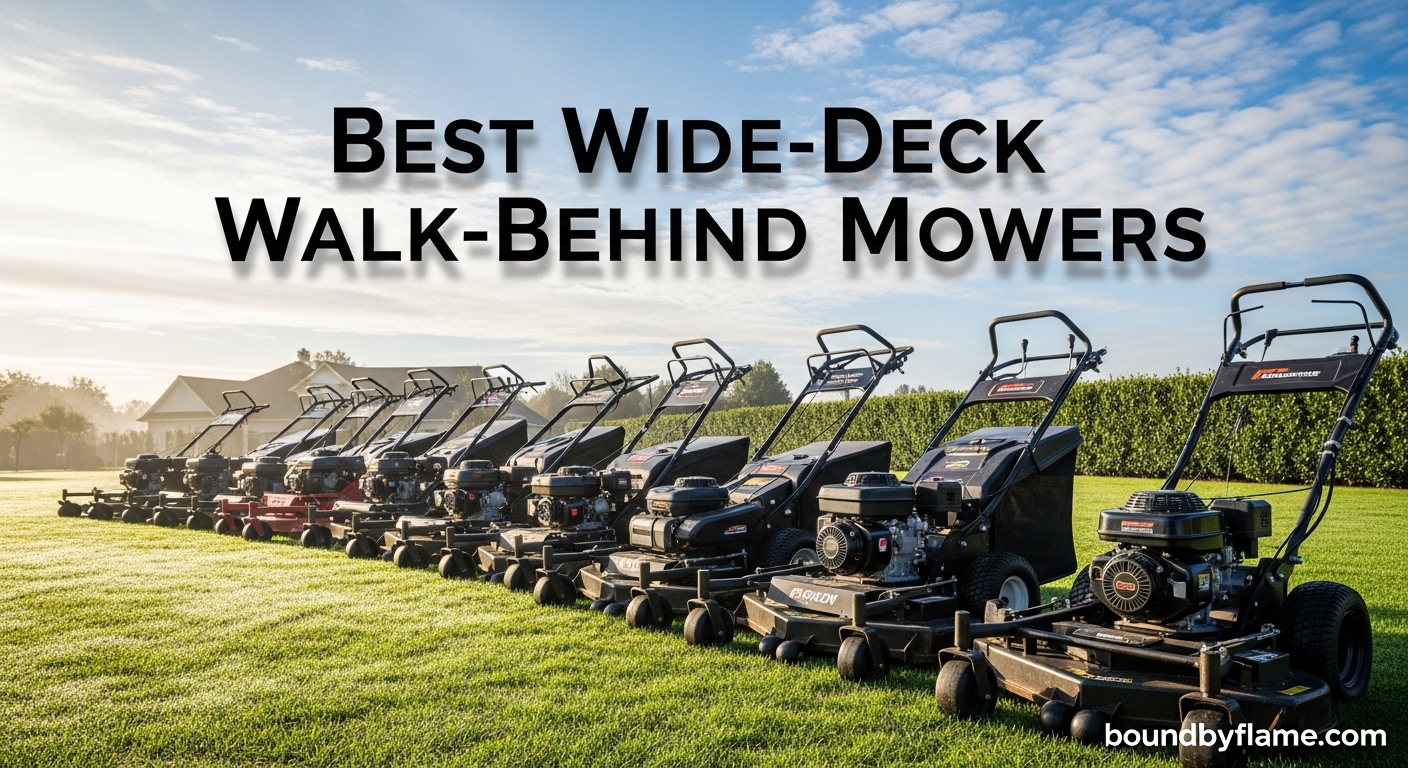 12 Best Wide-Deck Walk-Behind Mowers (March 2026) Tested for Large Yards