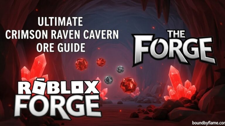 Crimson Raven Cavern in The Forge (March 2026) New Ores & Tips