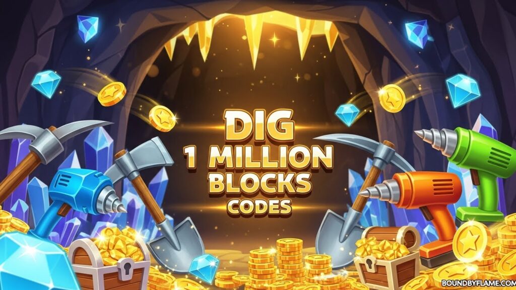 Dig 1 Million Blocks Codes (March 2026) 8+ New Codes Available