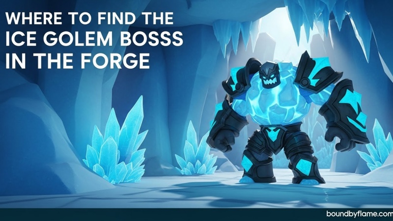 Ice Golem Boss Location in The Forge (March 2026) Pro Guide