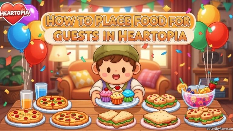 How to Place Food for Guests in Heartopia (March 2026) House Party Guide