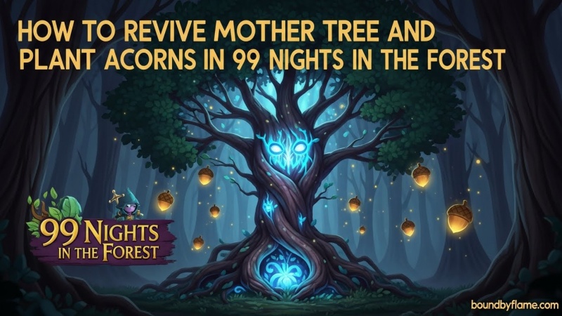 Revive Mother Tree & Plant Acorns in 99 Nights in the Forest (2026 Guide)