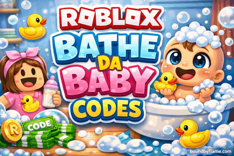 Roblox Bathe Da Baby Codes (March 2026) 8+ New Codes Available