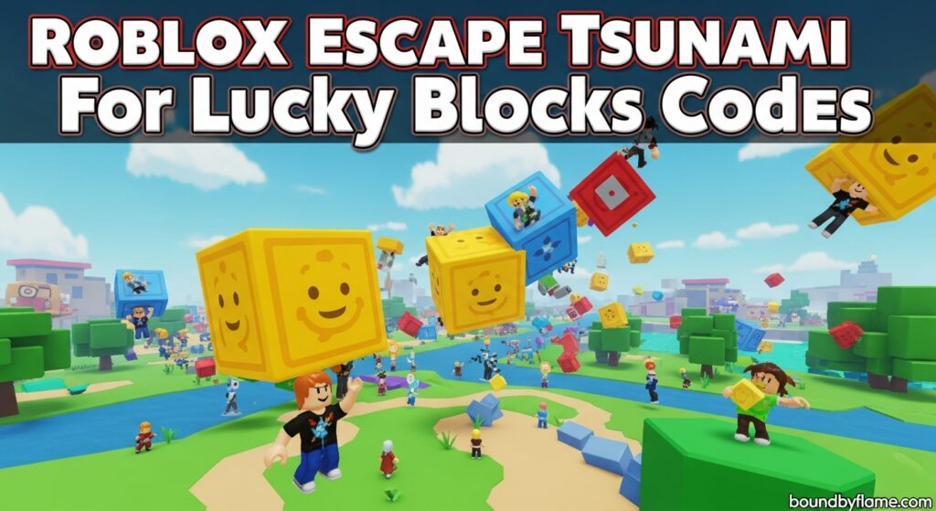 Roblox Escape Tsunami For Lucky Blocks Codes (February 2026) 1+ New ...