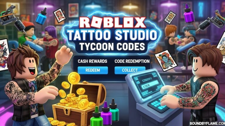 Roblox Tattoo Studio Tycoon Codes (March 2026) 12+ New Codes Available