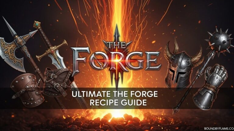 The Forge Best Recipe Guide – Top Weapons & Armor (March 2026)