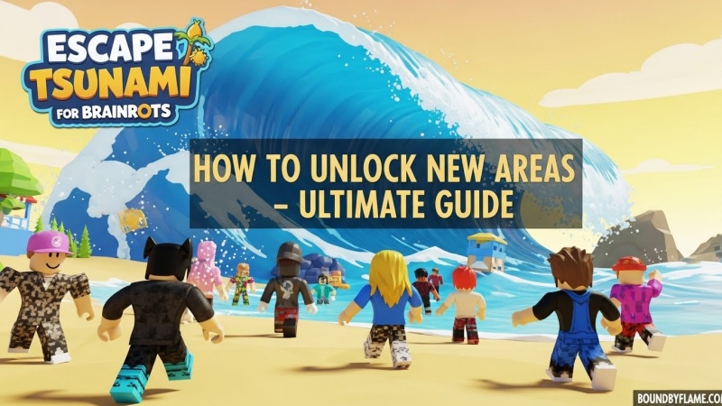 How to Unlock New Areas Escape Tsunami (February 2026) Full Guide