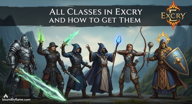All Classes in Excry and How to Get Them (March 2026) Full Guide