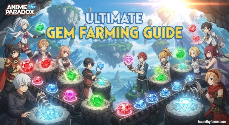 Gem Farming in Anime Paradox (March 2026) Strategy Guide