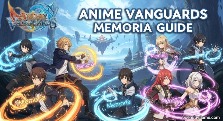 Memoria System in Anime Vanguards (March 2026) Complete Guide