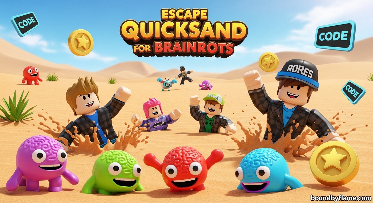 Roblox Escape Quicksand for Brainrots Codes (March 2026) 1+ New Codes ...